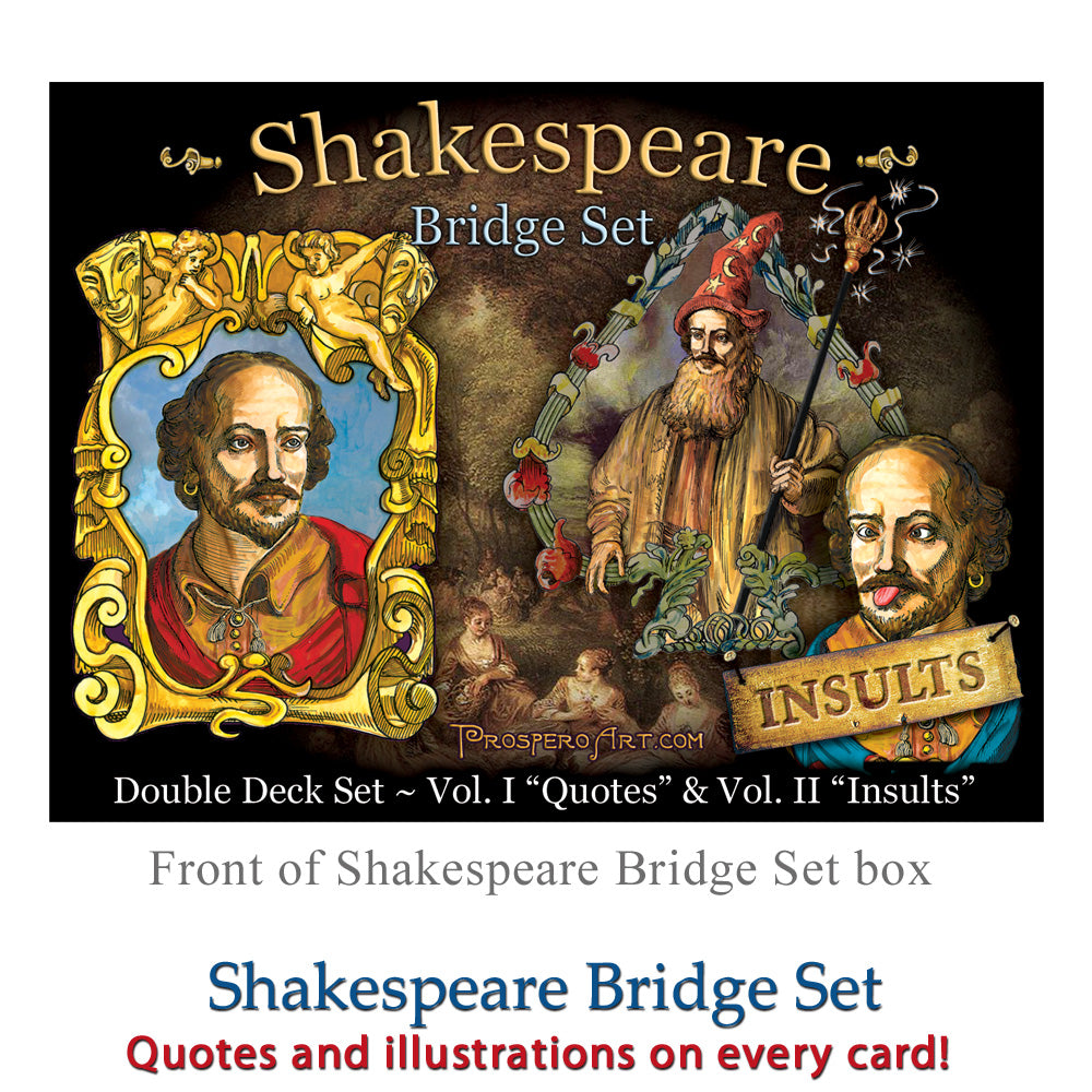 Shakespeare "Double Deck" Playing Card Set – Prospero Art