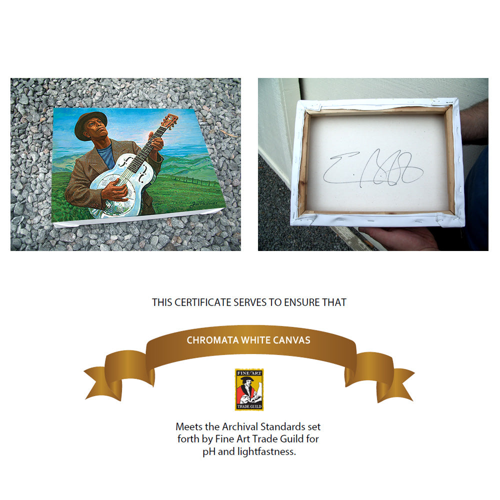 Eric Bibb & Booker's Guitar - Archival Print on Canvas – Prospero Art
